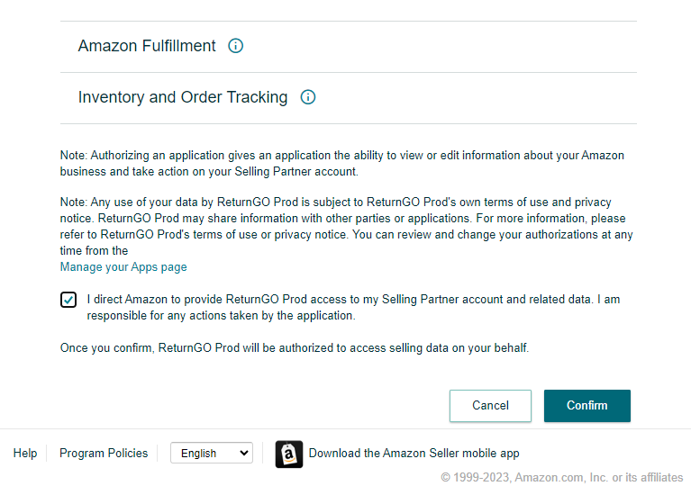 Integration With Amazon MCF