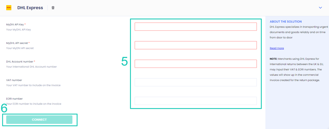 Integration With DHL Express