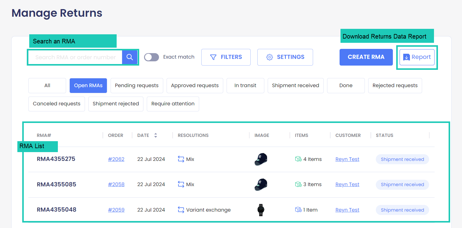 Managing Return Requests (New Version)