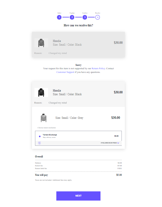 Handling Out-Of-Policy Items