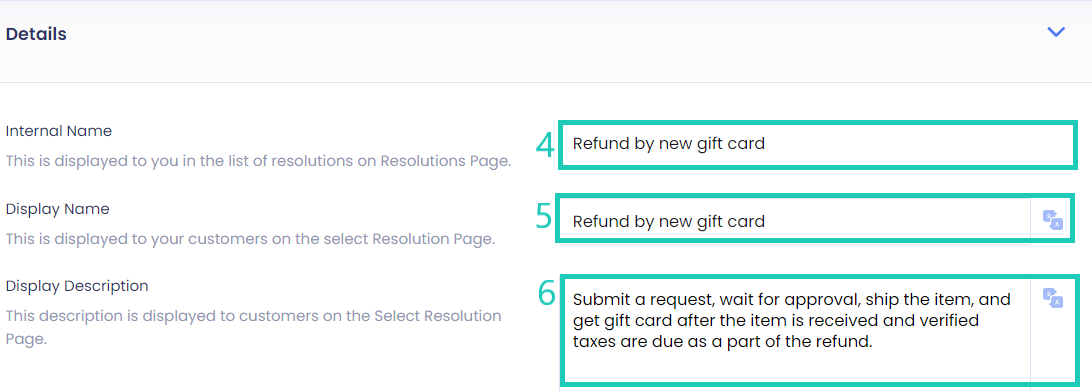Refund by New Gift Card
