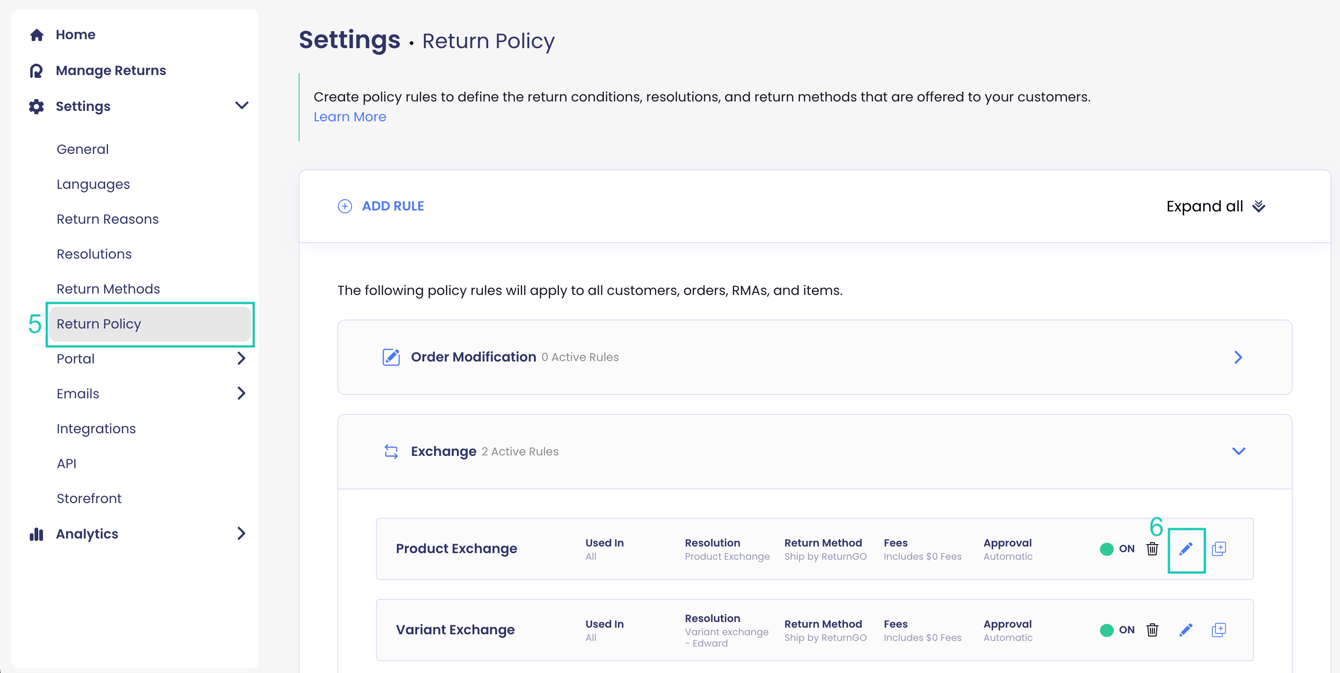 Return Methods Overview