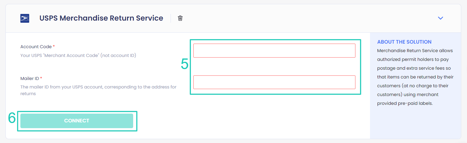 Integration With USPS Merchandise Return Service