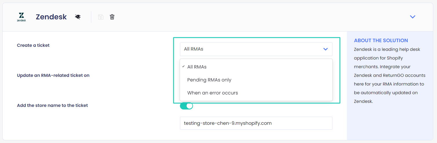 Integration With Zendesk